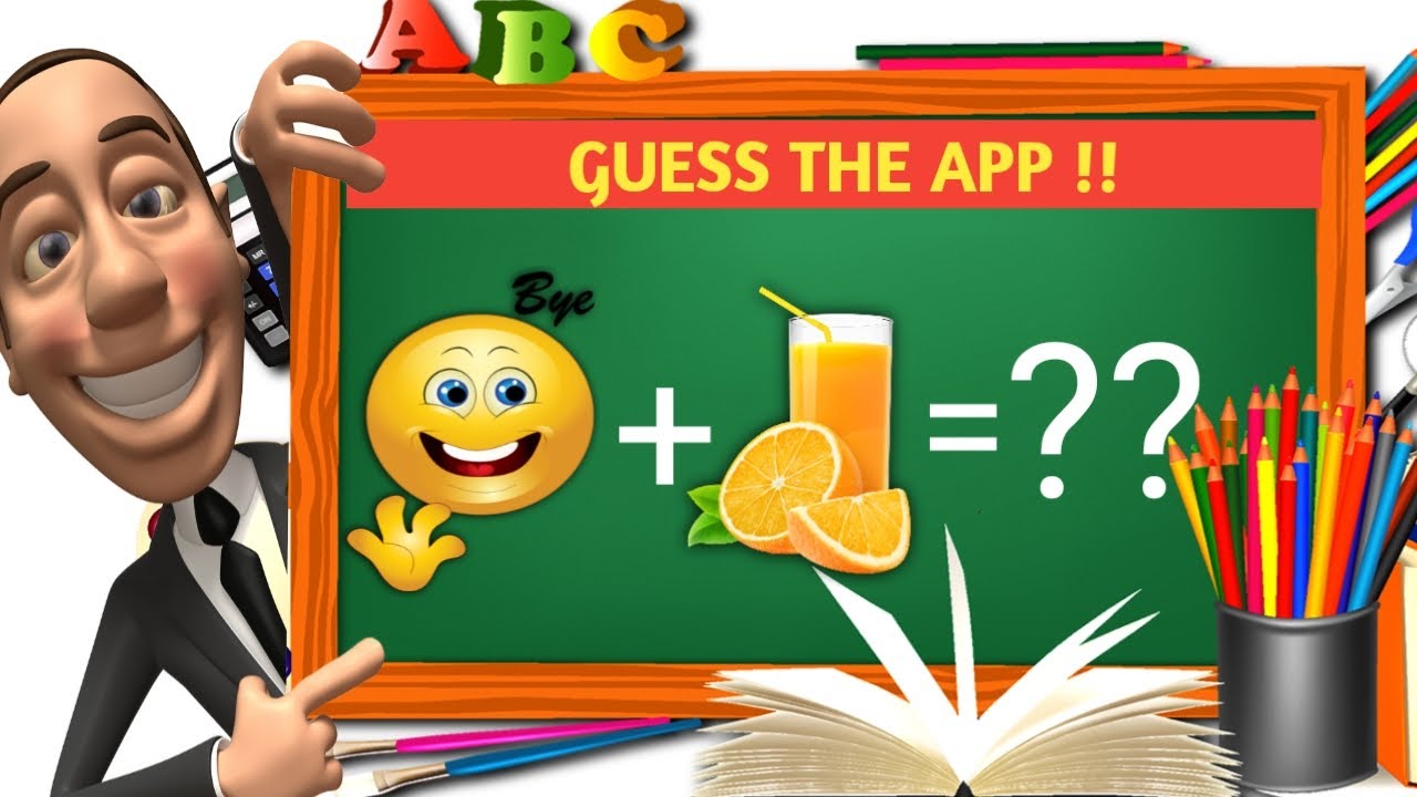 can you guess the app by emojis/pictures | Guess Puzzle| #app quiz # ...