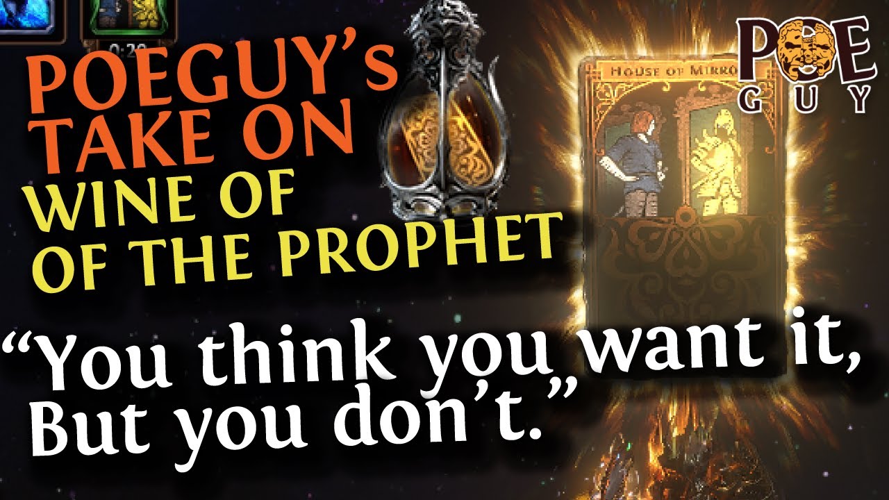 POE 3.26 - SHOWCASE FOR THE NEW 3.26 FLASK: WINE OF THE PROPHET // POEGuy's take on the flask ...