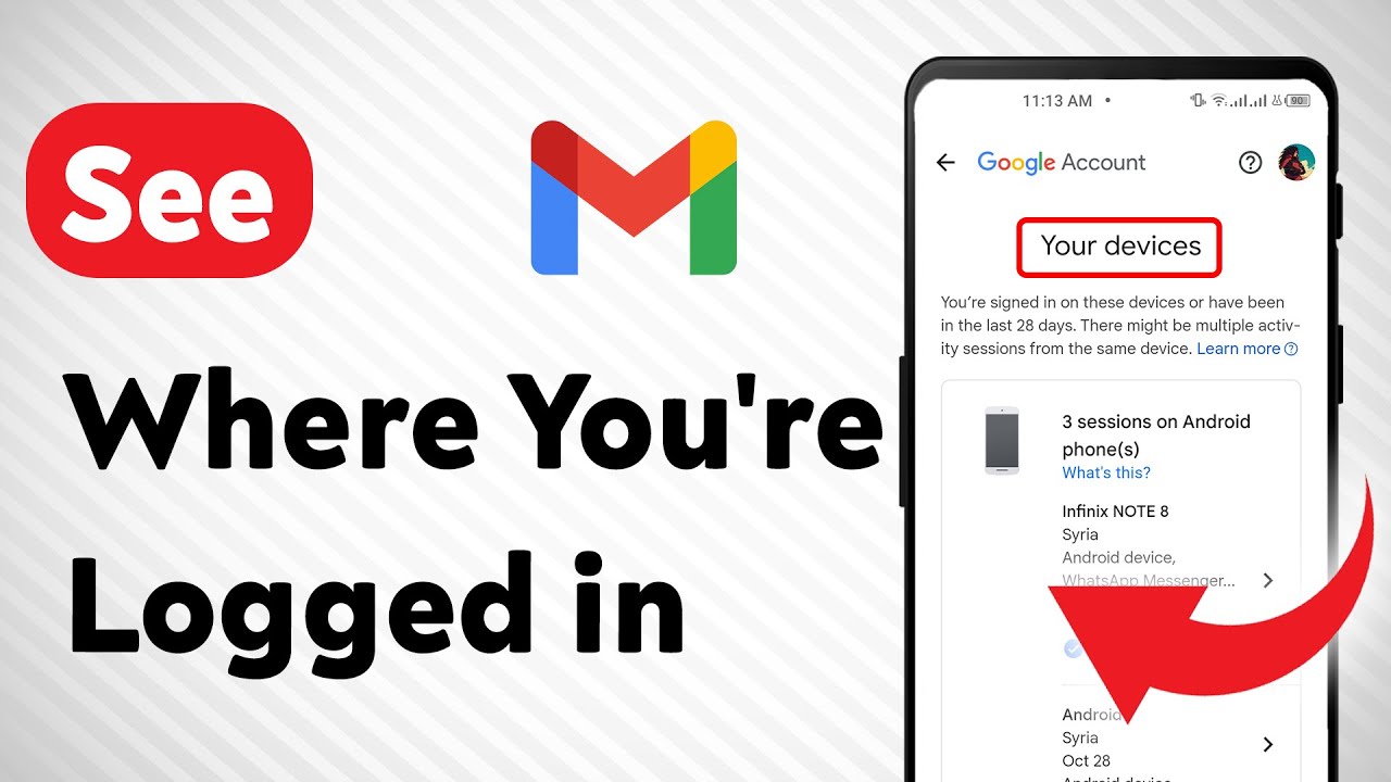 How to See where you're Logged in on Gmail (Updated) - YouTube