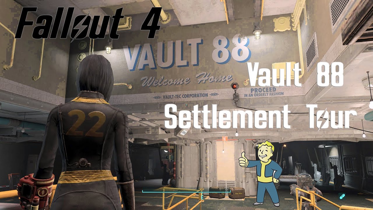 Fallout 4 Vault 88 Settlement build - YouTube