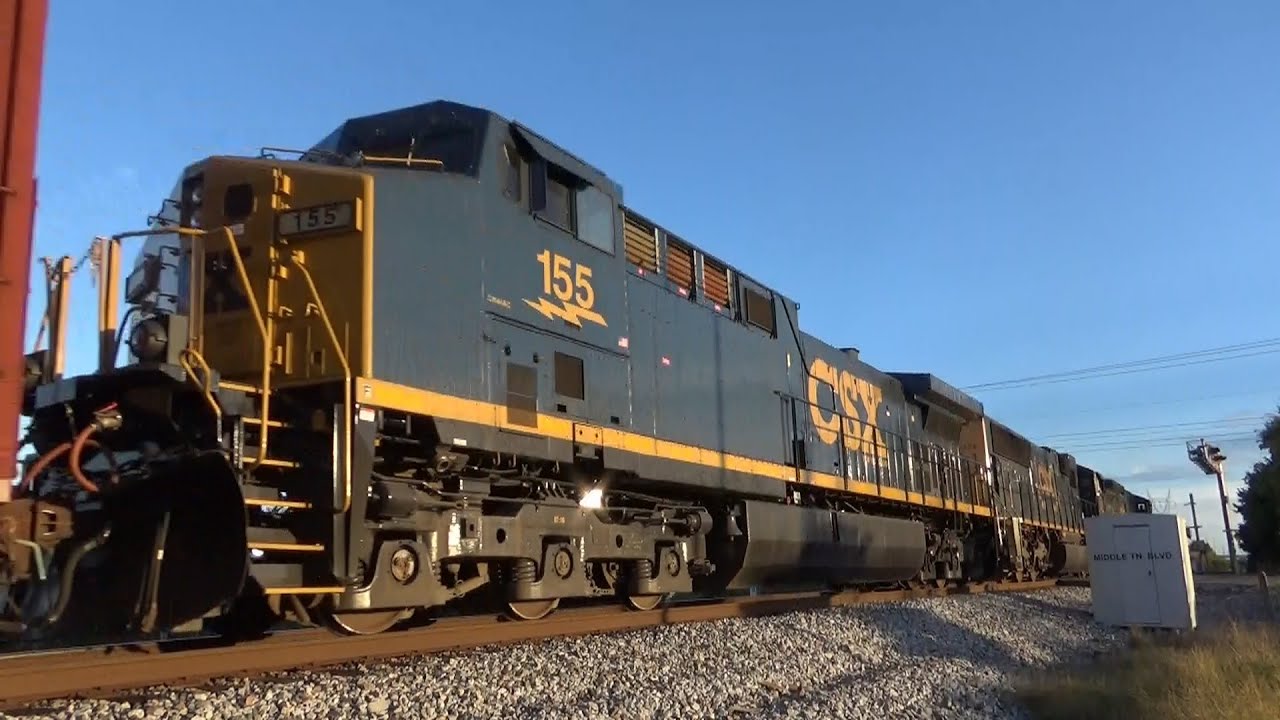 CSX AC44CW 141 w/ “YN3C” AC44CW + SD70MACe Leads Q581-27 on 10/27/21 ...