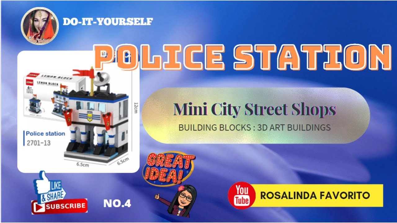 BUILDING BLOCKS | POLICE STATION | MINI CITY STREET SHOPS | LEMON ...