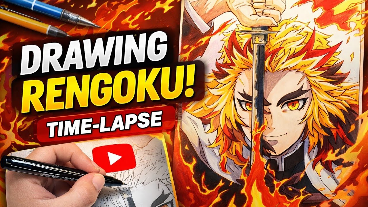 How to Draw Rengoku sword||easy drawing - YouTube