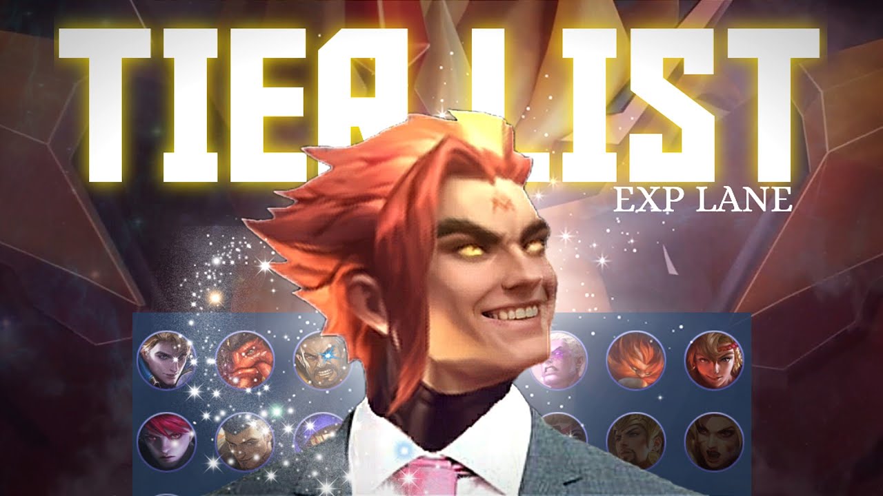 TIER LIST HERO EXP LANE NEW PATCH 2024! (VS YU ZHONG EDITION) - YouTube