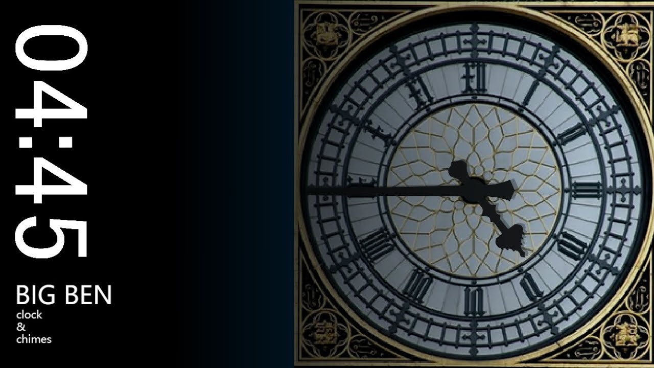Big Ben (04:45) chimes and clock | Big Ben Digital - YouTube