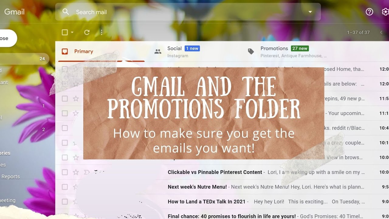 Gmail and the promotions folder - YouTube