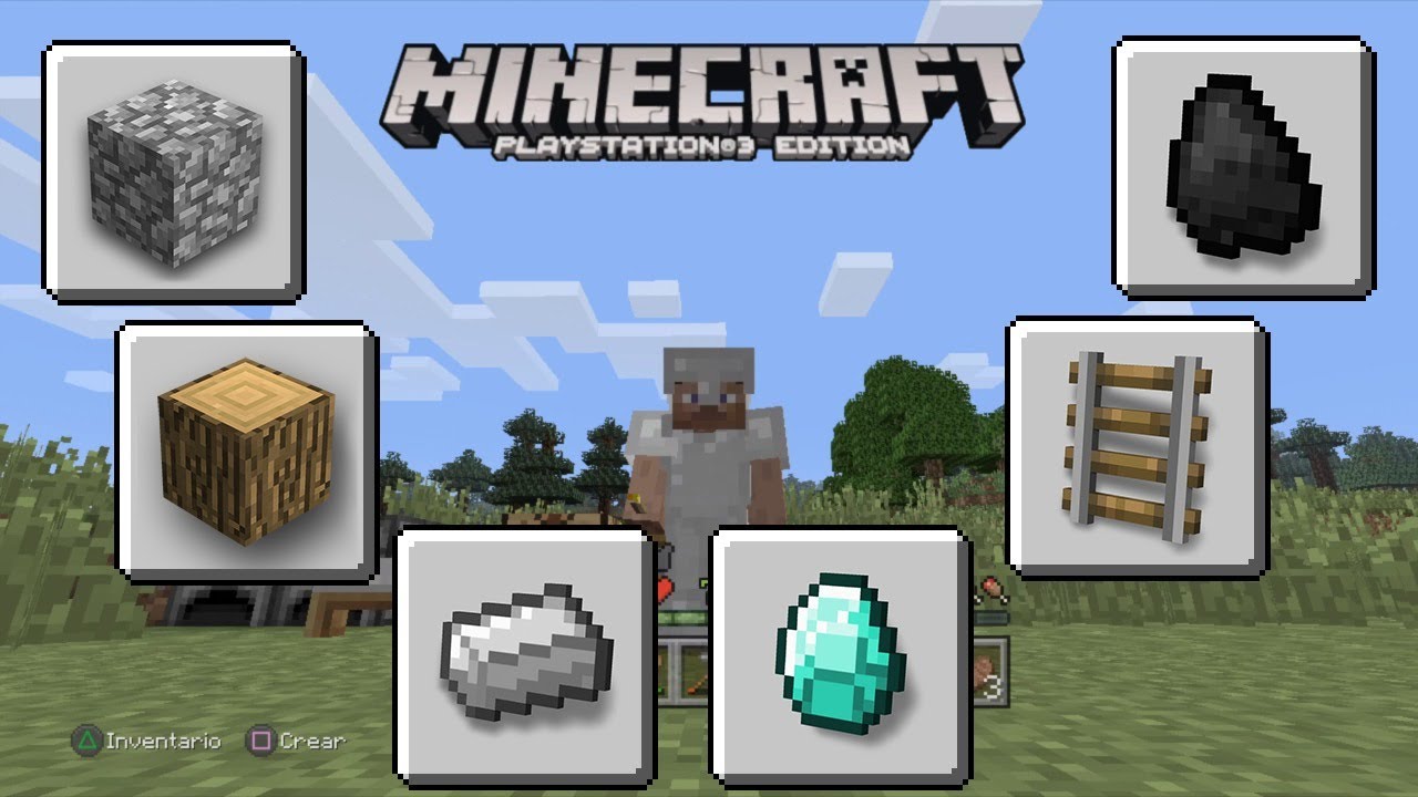 Colectando materiales y otras cosas (en vivo). Minecraft Edición PS3 ...