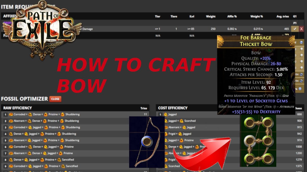 [Path of Exile] How to crafting Bow attacks fire an additional arrow ...