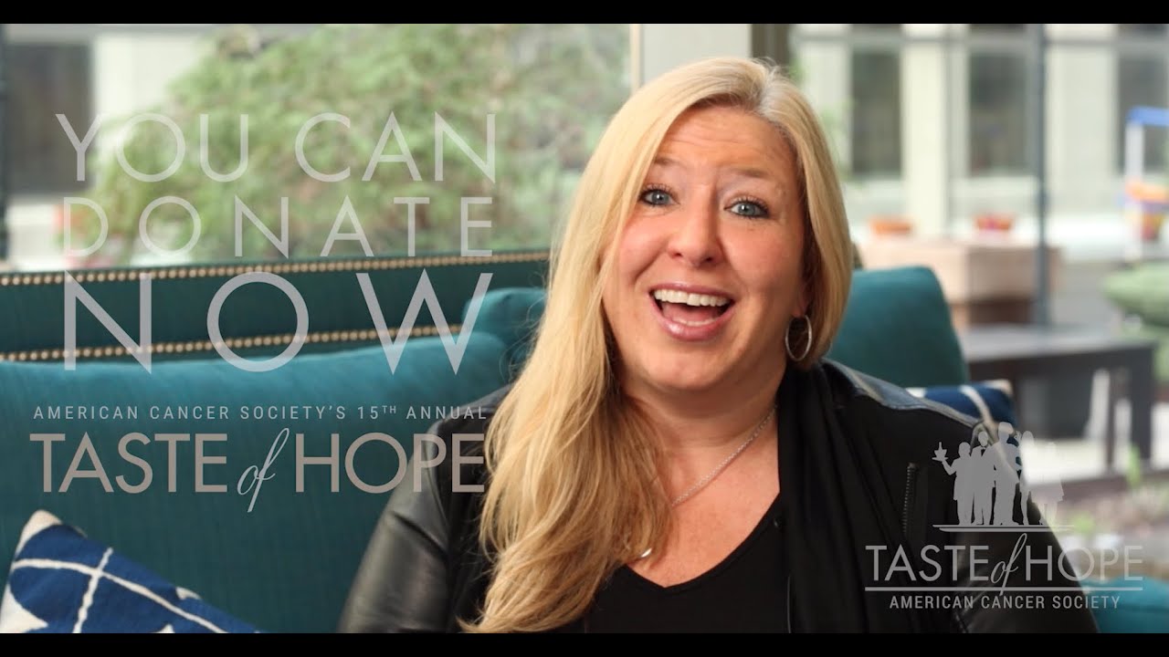 You Can Donate Now! with Kim Poulos Lieberz and ACS Taste of Hope - YouTube