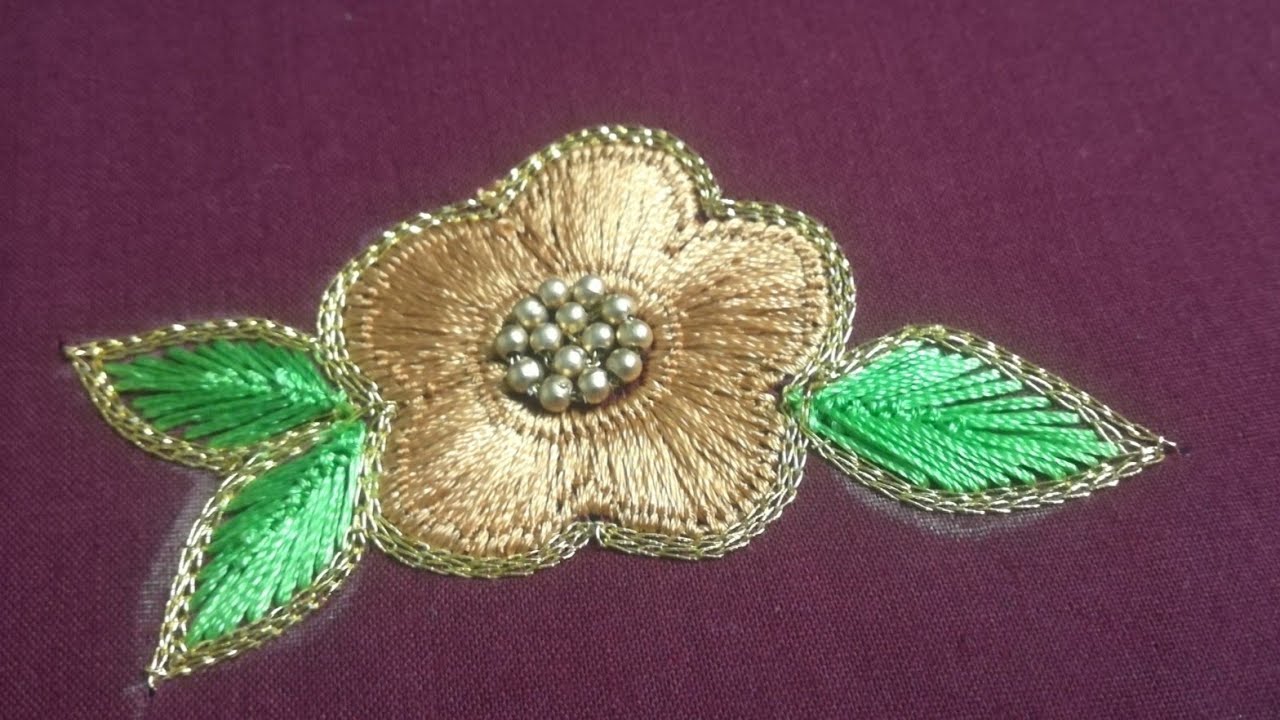 Simple flower design for beginners - YouTube