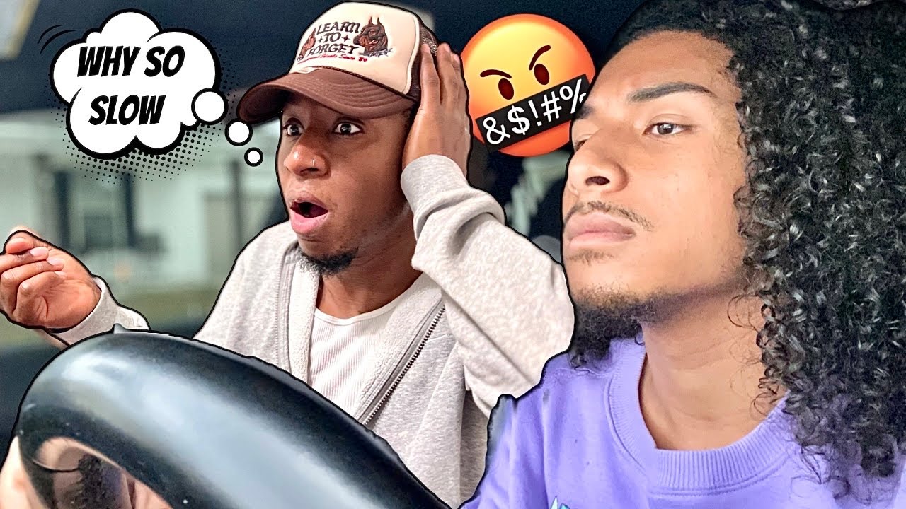 DRIVING SLOW To Get My Boyfriend REACTION! *HILARIOUS* - YouTube