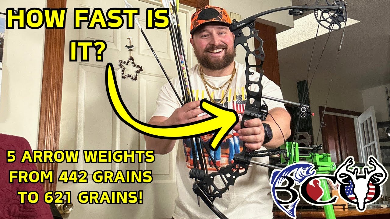 2025 APA Summit bow speed test with REAL HUNTING WEIGHT ARROWS - YouTube