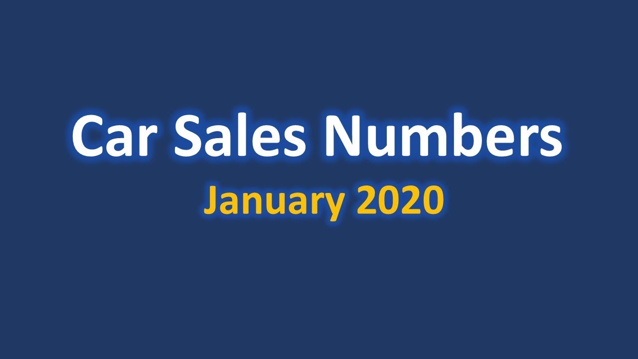January 2020 : Car sales Analysis | Domestic Car sales January 2020 ...