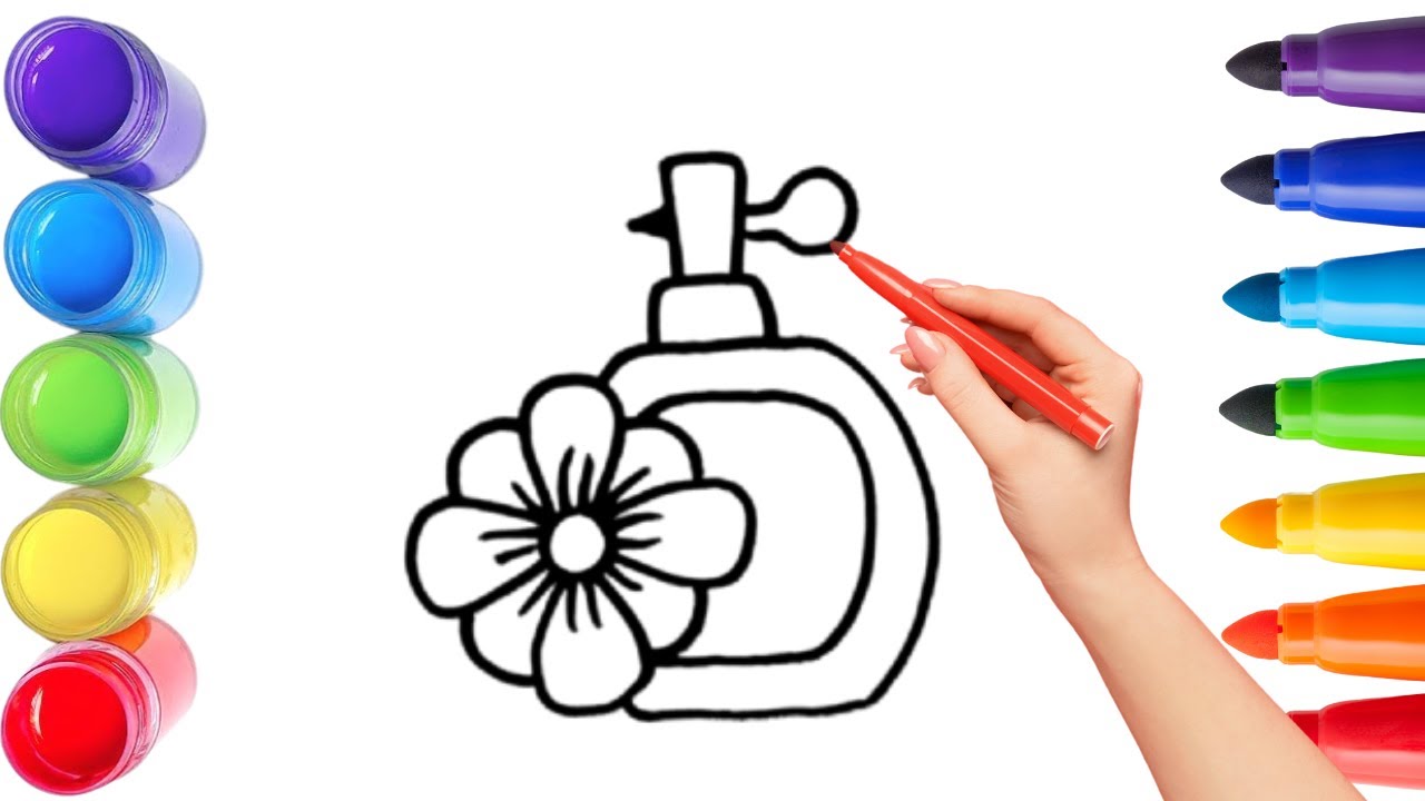 How To Draw cute Perfume Drawing, Painting & Coloring For Kids and ...