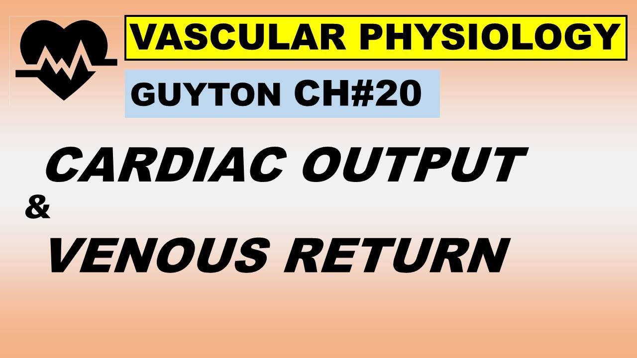 Ch#20 Physiology Guyton | Cardiac Output & Venous Return | Dr Asif ...