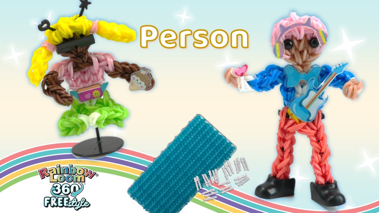 Make a PERSON using the NEW Rainbow Loom 360 Kit | Tutorial by Michelle ...