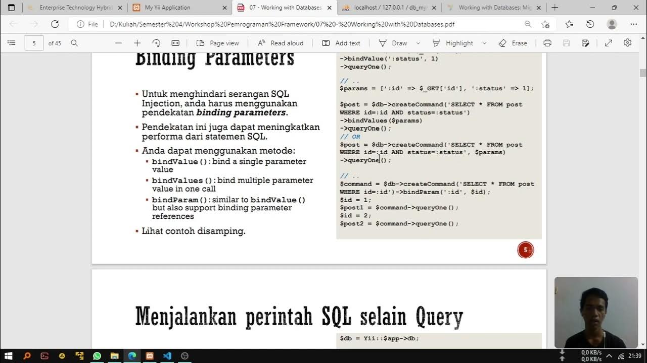 Bekerja dengan Database | Yii2 Framework #PART 1 - YouTube