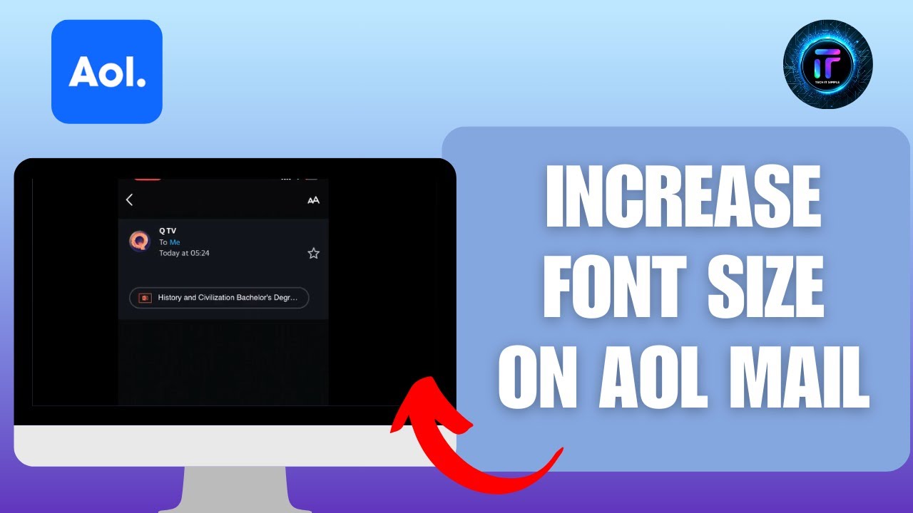 How to Increase Font Size on AOL Mail | Adjust Text Size in Your Emails ...
