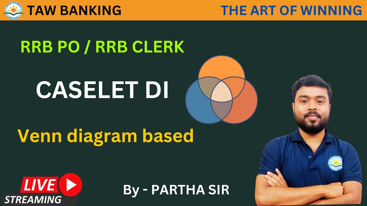 CASELET DI || VENN DIAGRAM BASED || RRB PO / CLERK || QUANT || BY ...
