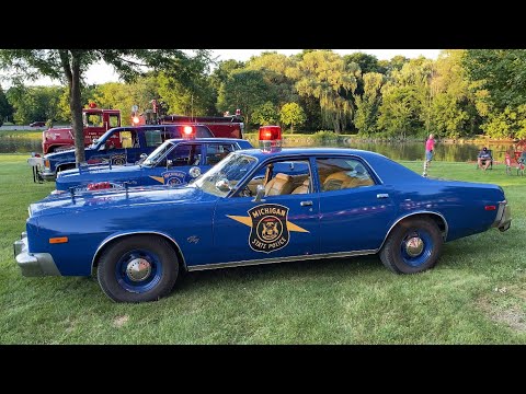 Vintage Michigan State Police Cars - YouTube