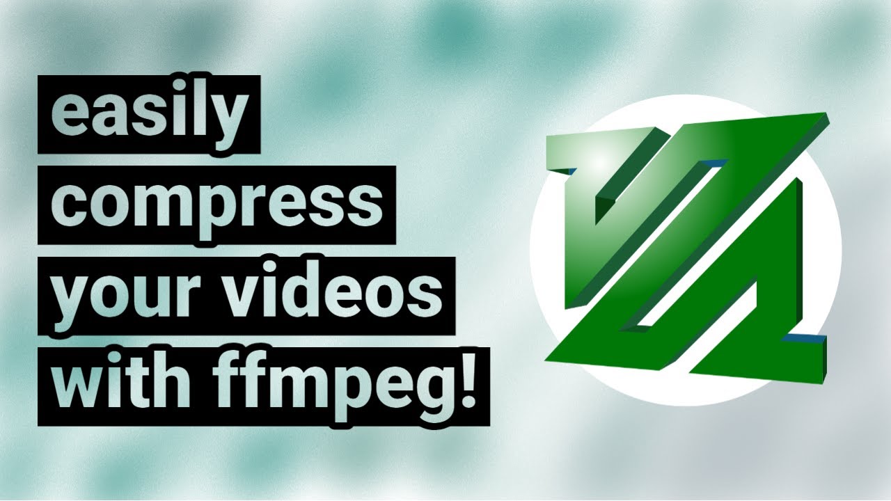 how to compress your video using ffmpeg the easiest way! - YouTube