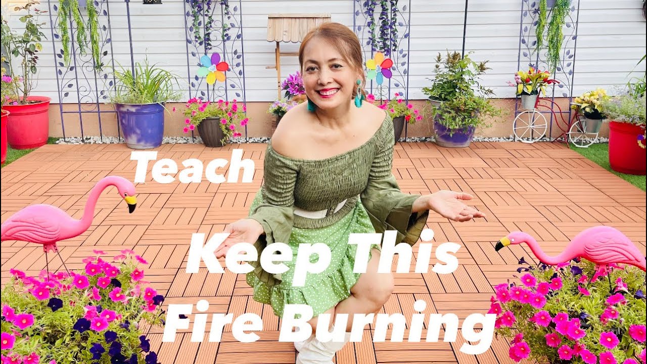Keep This Fire Burning- Line Dance | Teach | Che Che ( The Angels ) - YouTube