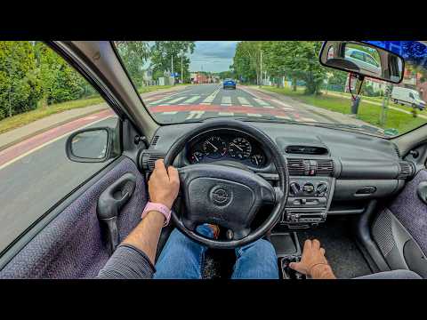 1997 Opel Corsa | 1.2 45 HP | POV Test Drive #2855 | Joe Black