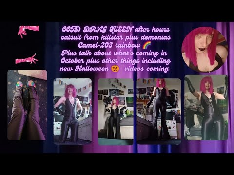 OOTD DRAG QUEEN after hours catsuit from killstar and rainbow demonias ...