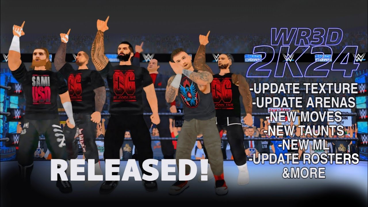 WR3D 2K24 JUSTICE RELEASED! | WITH ALL NEW FEATURES (new models ...
