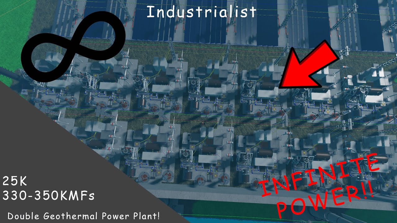 (350kmf/s Infinite Power) Double Geothermal Power Plant | Industralist ...