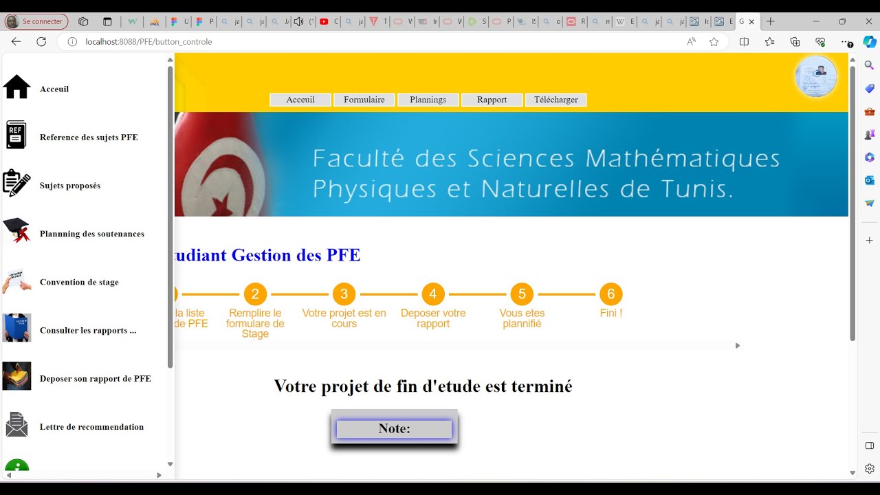 Application web de Gestion des PFE - YouTube
