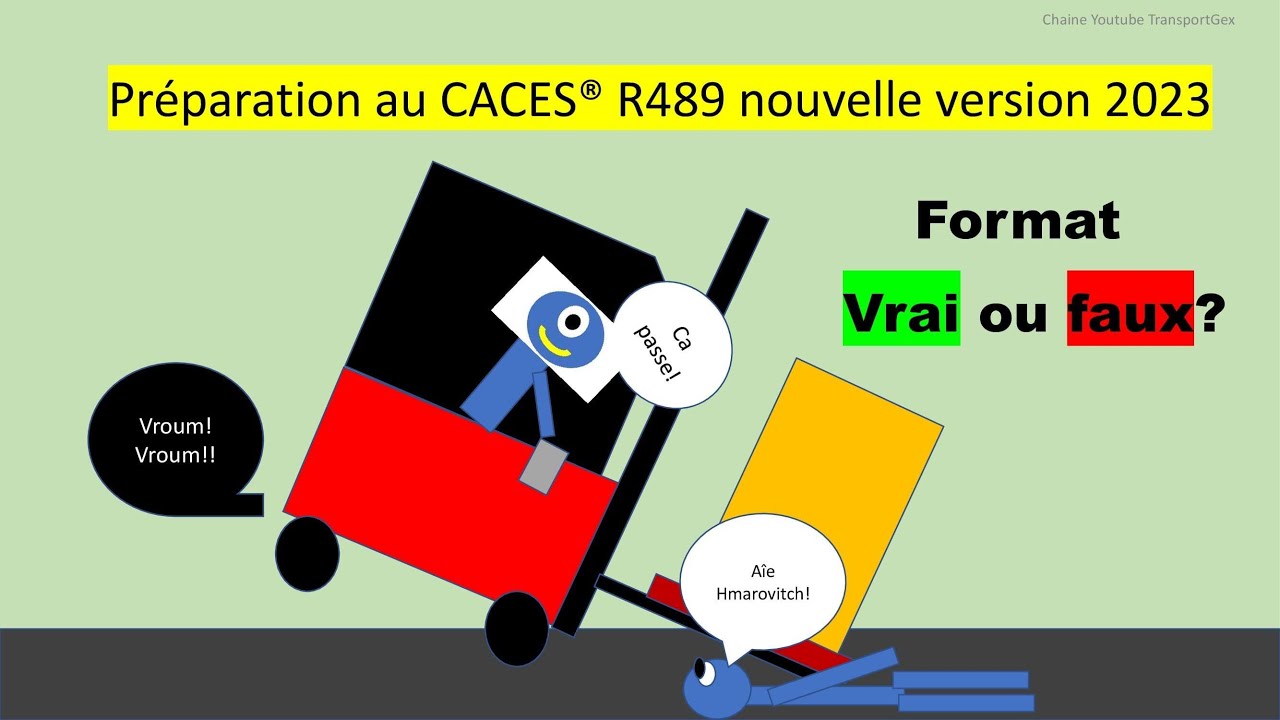 CACES®R489 test théorique 10 questions nouveau 2023 #bacpro #logistique ...