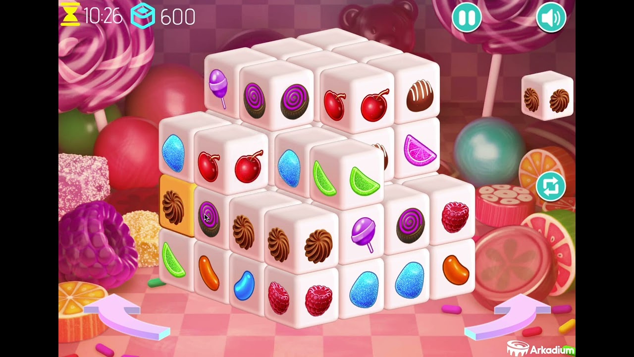 Mahjongg Dimensions Candy 640 seconds - YouTube