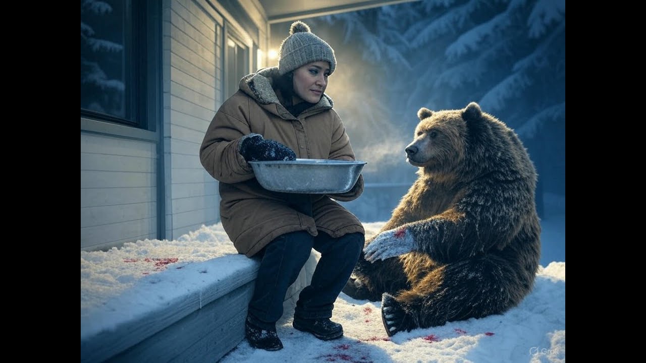 Frozen Bear Begs To Enter The House The Woman Is Speechless At What ...