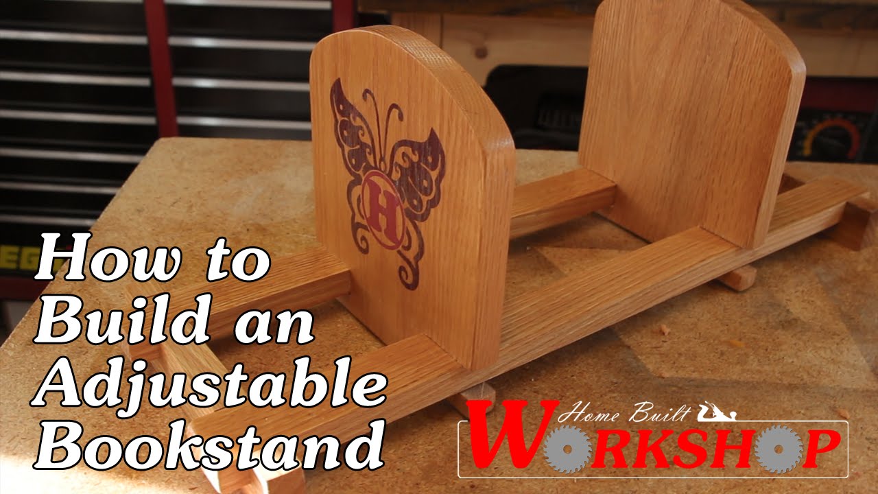 How to build an adjustable book stand - YouTube