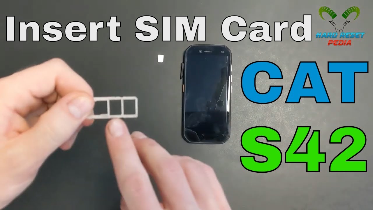 Insert The SIM Card Caterpillar CAT S42 - YouTube