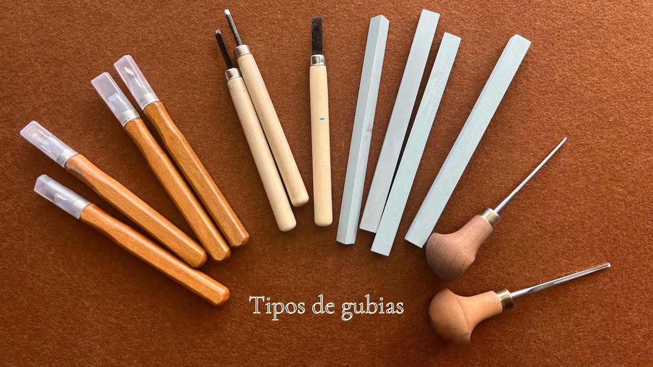 TIPOS DE GUBIAS para grabar en linóleo.Las mejores gubias en YouTube ...