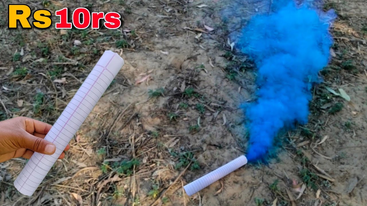 How To Make Holi colour Fog - कागज से घर पर बनाए - YouTube