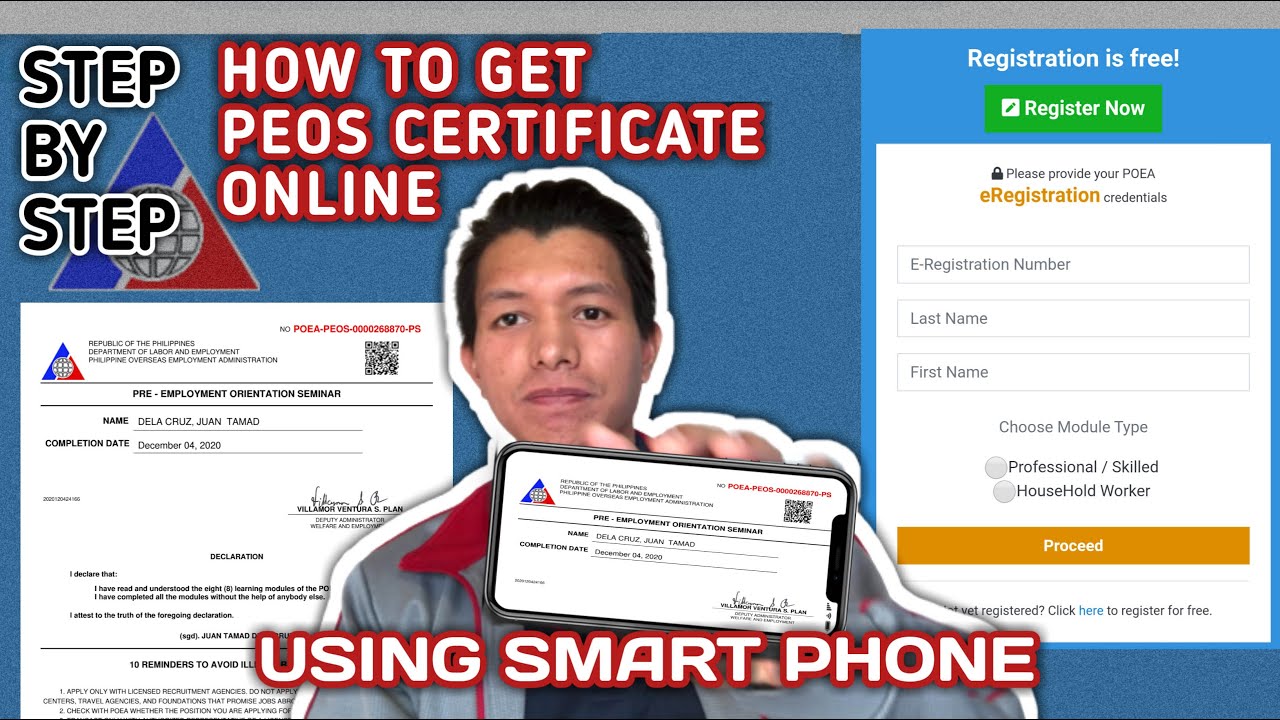 HOW TO GET PEOS CERTIFICATE ONLINE USING SMART PHONE STEP BY how-to-get-peos-certificate-online-using-smart-phone-step-by