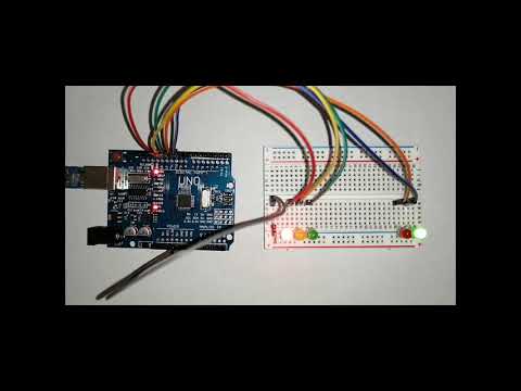Светофор на Arduino - схема, скетч. - YouTube