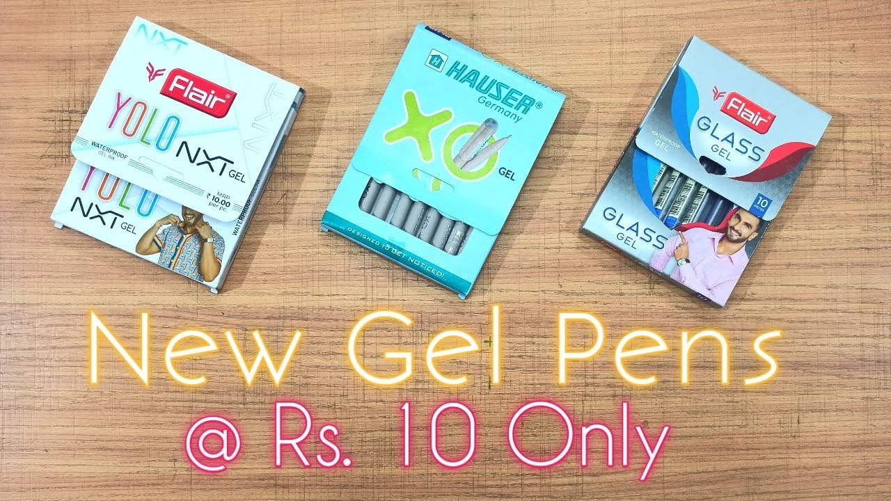 New Launched Gel Pens for Students at Rs. 10 only | Best Gel Pens ...