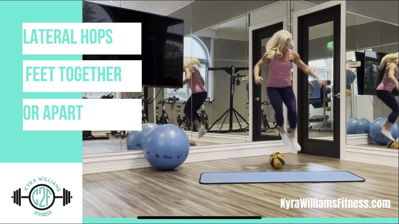 How to do Lateral Hops Feet Together or Apart | Kyra Williams Fitness ...