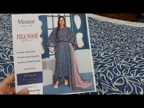 Manar By Fiza Noor 3piece | luxury Print Lawn Sale 2025 ...