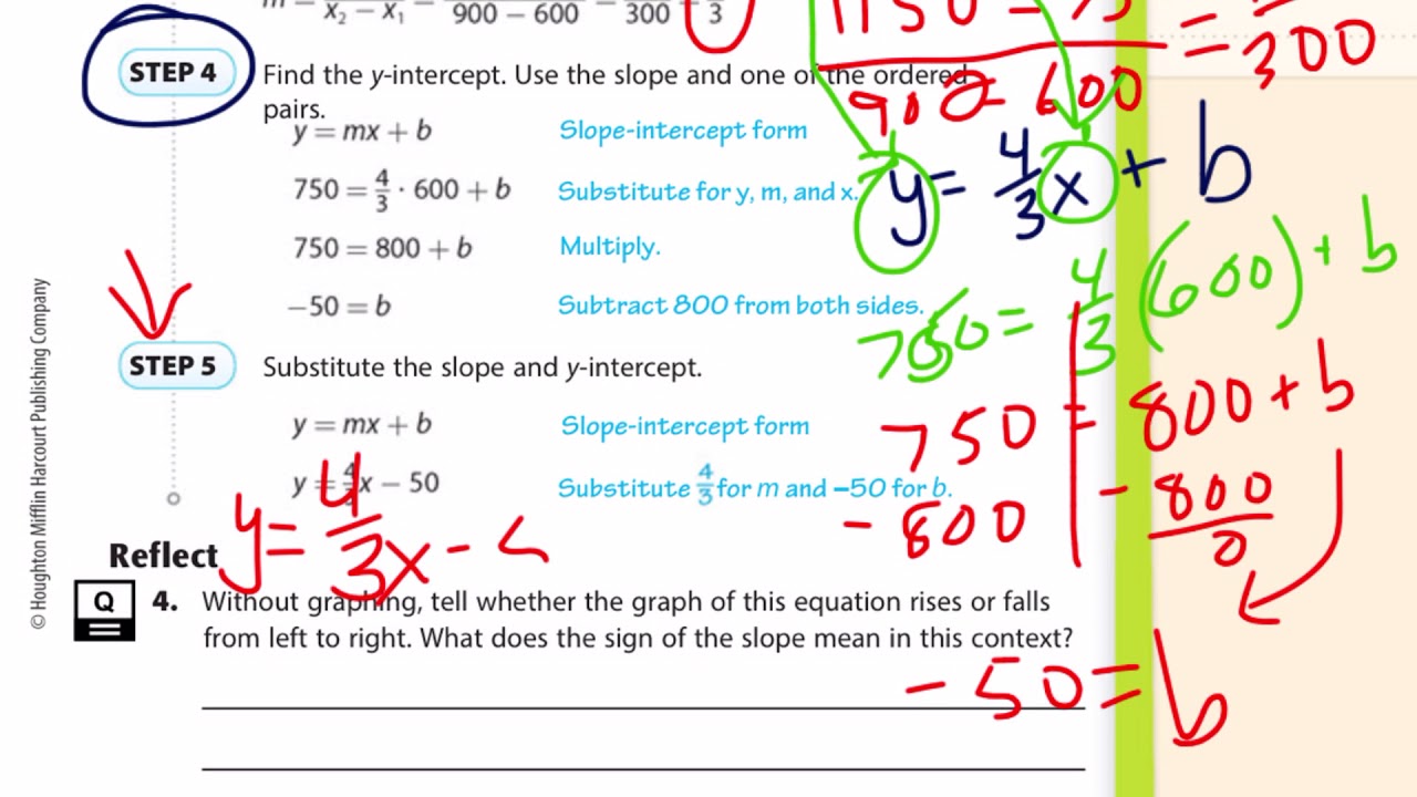 Pre Algebra 5 1 Writing Linear Equations From Situations And Graphs Pre Algebra 5 1 Writing Linear Equations From Situations And Graphs