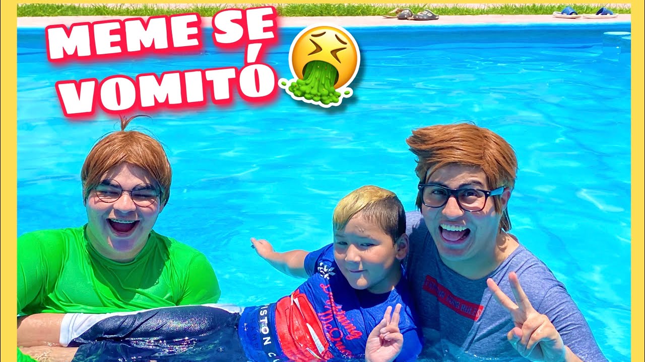 VAMOS A LA ALBERCA DE DIEGO / MEME SE VOMITÓ EN LA ALBERCA ...