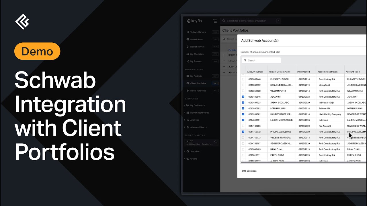 Client Portfolios - Schwab Integration - YouTube