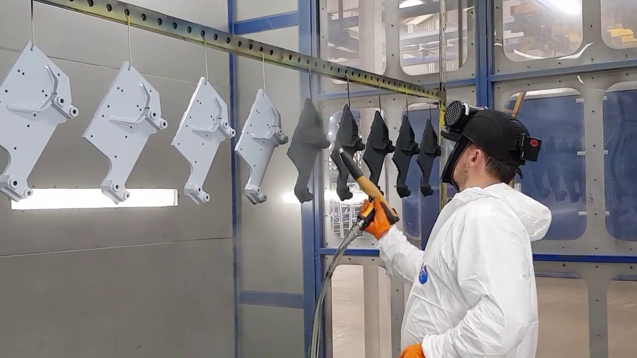 Watch Process of Powder Coating Parts at McAree Engineering Ltd🔥🔥 - YouTube