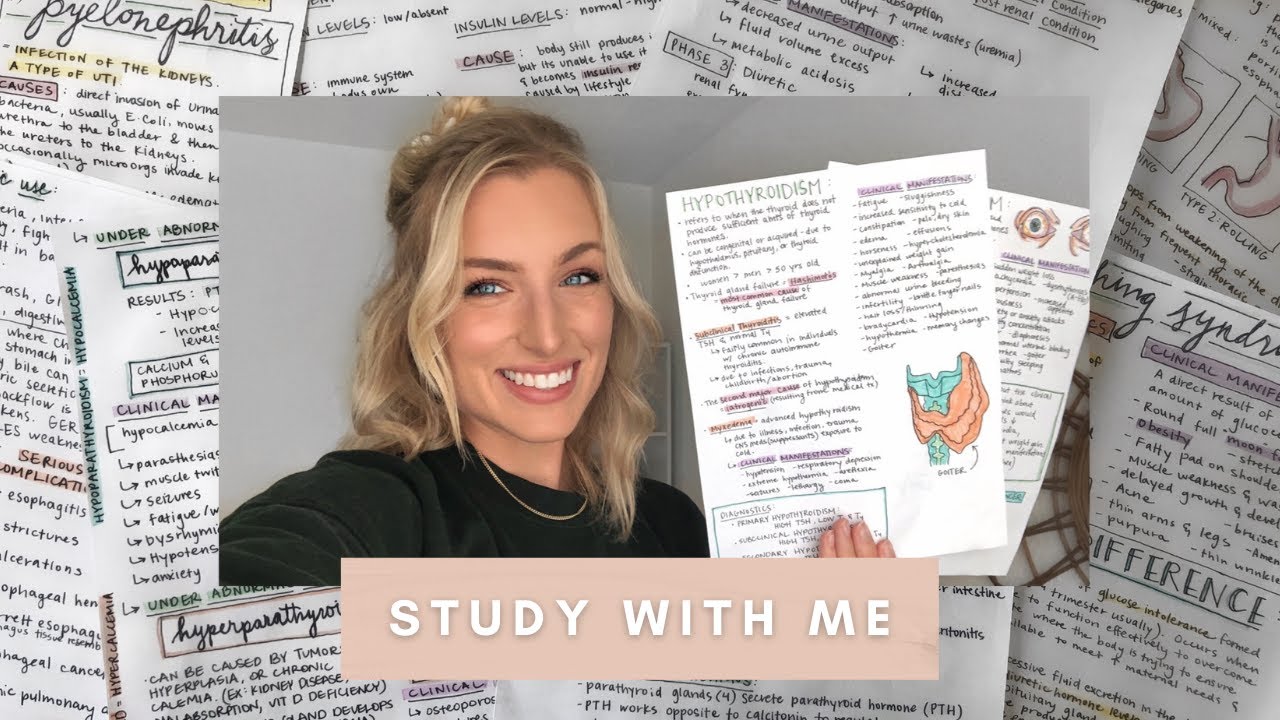 STUDY WITH ME | my first quarter of nursing school: study routine ...
