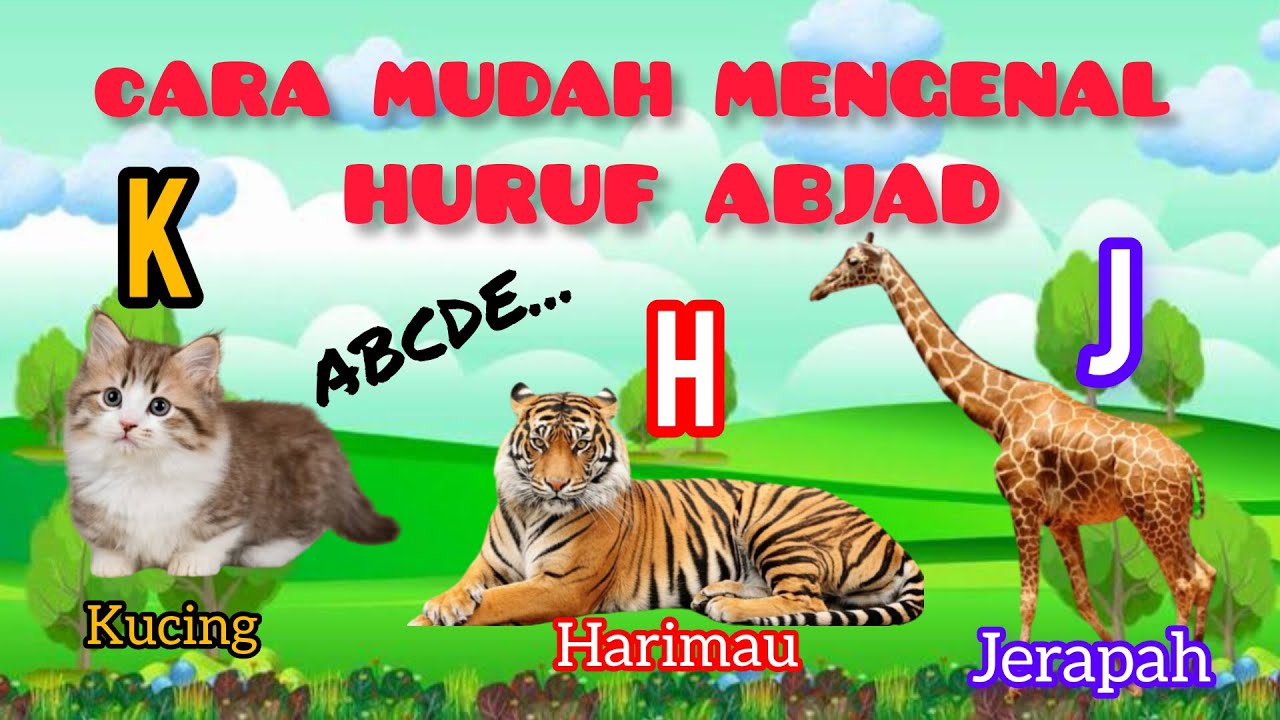 CARA MENGENAL HURUF ABJAD DENGAN CEPAT - YouTube