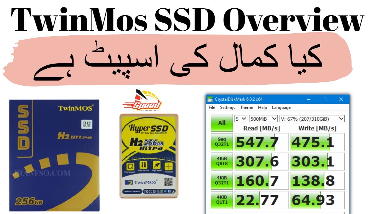 TwinMOS 258GB SSD Unboxing & Review - YouTube